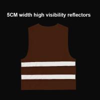 China CE EN471 Certified High Visibility Orange Reflective Safety Vests for S-5XL Sizes for sale