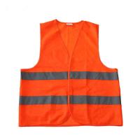 China CE EN471 Certified High Visibility Orange Reflective Safety Vests for S-5XL Sizes for sale
