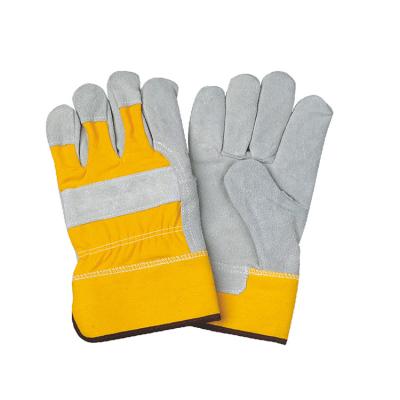 China Professional Workers LC23202 Cow Split Leather Safety Working Gloves for sale