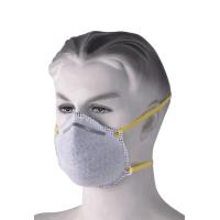 China DM007-C Carbon Active Added Cup Shape Disposable Face Mask with Elastic Head Straps for sale