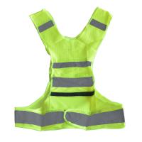 China Polyester Fabric High Visibility Reflective Running Riding Warning Vest for Road Safety for sale