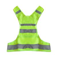 China Polyester Fabric High Visibility Reflective Running Riding Warning Vest for Road Safety for sale