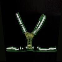 China High Visibility Reflective LED Running Riding LED Warning Vest for Road Safety Green for sale