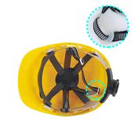 China Custom Logo T129 CE Certified PE Safety Helmet for Construction Adjustable Comfort for sale