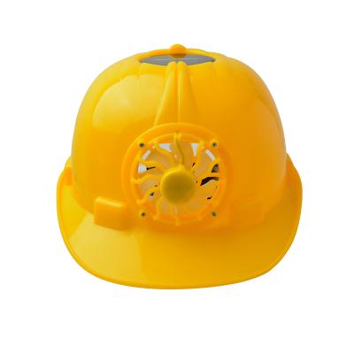 China 25 pcs Carton Quantity SH001 Solar-Powered Fan Cooling Air Engineering Safety Helmets for Construction for sale