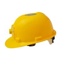 China 25 pcs Carton Quantity SH001 Solar-Powered Fan Cooling Air Engineering Safety Helmets for Construction for sale