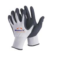 China S-XXL Sizes 13G Black Nitrile Foam Coated Safety Working Gloves Durable and Seamless for sale