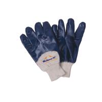 China Water Resistant 3/4 Blue Nitrile Coated Work Gloves for Heavy Duty Tasks N5102-J/5102-I for sale