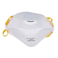 China 20pcs Wrapped Flat-fold Respirator Dust Mask with Valves FFP1/FFP2/FFP3 Earloop V-C Design for sale