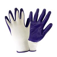 China Multi Purpose 13 Gauge CE EN 388 Certified Nitrile Coated Safety Gloves for Industrial for sale