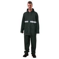 China Reflective Tapes Waterproof Rain Suits with 0.45mm Thickness and Waterproof PU Material for sale