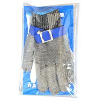 China CE/ANSI Certified Stainless Steel Mesh Cut-Resistant Gloves for Level 5 and A6 Protection for sale
