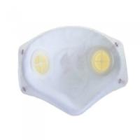 China Breathable Comfortable DM027 V Dust Mask with Double Valves and Pre-formed Nose Shape for sale