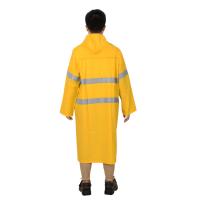 China 22KG N.W. PVC/ Polyester Rain Gear Hood with High Visible Reflective Safety Rain Coat for sale