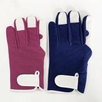 China Hook and Loop Cuff Sheep Leather Work Gloves for Driver in Carton Size 28*28*65cm for sale