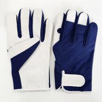 China Hook and Loop Cuff Sheep Leather Work Gloves for Driver in Carton Size 28*28*65cm for sale