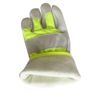 China Goat Grain Leather Anti-slippery Work Gloves for Gardening/Construction/Motorcycle for sale