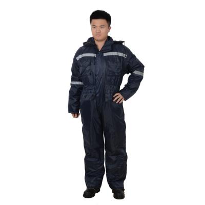 China 24mm Thickness Cotton Padded Winter Rain Coverall for Tough Working Environments for sale