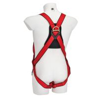 China Red Safety Harness CE Certified and Full Body Protection for Altitude Operations for sale