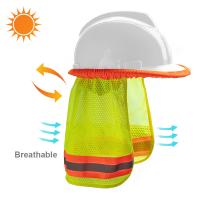 China Reflective Sunshade Neck Protector for Outdoor Hardhat Unisex Polyester Mesh Material for sale