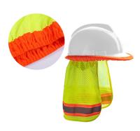 China Reflective Sunshade Neck Protector for Outdoor Hardhat Unisex Polyester Mesh Material for sale
