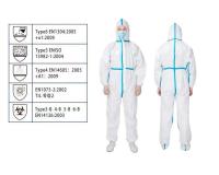 China White Sealed CX-5 EN13688 Waterproof Personal Insulated Coveralls for Full Body Safety for sale