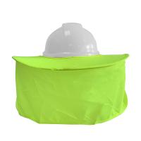 China Lime and Orange High Visibility Sun Protection Helmet Curtain for Breathable Sunshade for sale