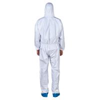 China Full Sizes Options White Disposable Hooded Coverall for Safety Equipment Protection for sale