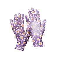 China PU138 Polyester Liner PU Coated Gardening Work Gloves for Ladies Used in Construction for sale