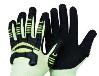 China N115012 Nitrile Sandy Palm TPR Impact Protection Anti-Vibration Work Mechanic Gloves for sale