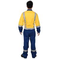 China Custom Reflective Workwear Suits Unisex Workshop Clothing Overall with Cotton Fabric for sale