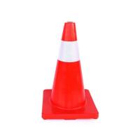 China SH-X055 PVC Traffic Warning Products Safety Cone 45cm Height with Reflective Tape for sale