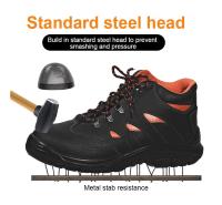 China Split Leather PU Injection STEEL TOE Safety Shoes UC-385 for Workplace Protection for sale