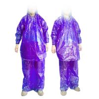 China Customized Outdoor Activity Hiking PE Disposable Rain Suits for Motorcycle for sale