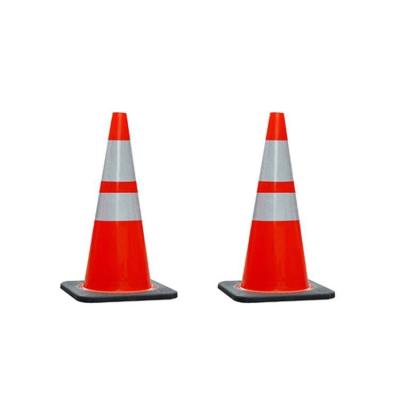 China PVC Road Sign Safety Cone Traffic Warning Products with Reflective Taps SH-X056 70cm for sale