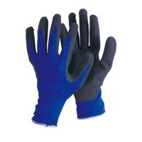 China 13G Polyester Latex Foam Coated Safety Work Gloves for Industrial in S-XL Size LX11006 for sale