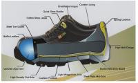 China CE EN 20 345 Certified Genuine Suede Leather Safety Work Shoes Midsole Material PU for sale