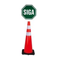 China Reflective Tape Warning Board for Traffic Caution Sign PP Material 42*42CM for sale
