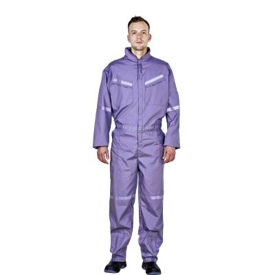 China LightBlue Reflective Workwear Suits for Unisex Workshop Clothing Overall Work Clothing for sale