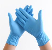 China Powder-free Disposable Blue Nitrile Gloves for Food Cleaning Lab Affordable and Practical for sale