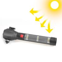 China FL017 Solar Power LED Flashlight Torch 8 Hours Lighting Period 0.31kg Product Weight for sale