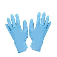 China Disposable Blue Nitrile Gloves with Touch Screen Function CE 388 Certified for sale