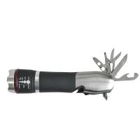 China 8 Hours Lighting Period FL019 Portable LED Torch Light with Emergency Hammer and Tactical Knife for sale