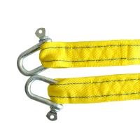 China Metal Safety Hooks Heavy Duty Towing Straps for Car Accessories in Yellow for sale