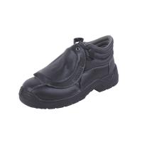 China PU Outsole Black UF-151 Buffalo Leather Steel Toe Campela Lining Workman's Safety Shoes for sale