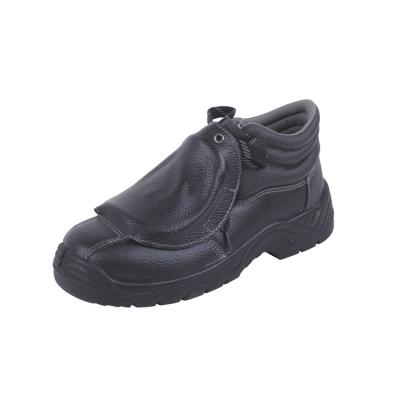 China PU Outsole Black UF-151 Buffalo Leather Steel Toe Campela Lining Workman's Safety Shoes for sale