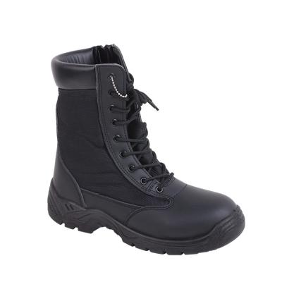 China Spring Season Working Safety Boots in Black PU Sole and Buffalo Leather Campla Lining for sale