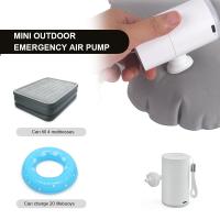 China Other Structure ABS Outdoor Mini Inflatable Mat Air Pump with USB Charging and Lighting for sale