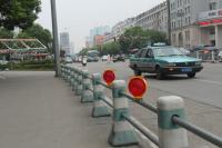 China SH-X053 Solar Traffic Road Block Lamp with Visible Distance 250-300m PS Lens PP Frame for sale