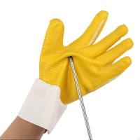 China Latex Coated 10 Gauge Knitted Gloves for Palm and Back Protection in S-XXL Sizes for sale